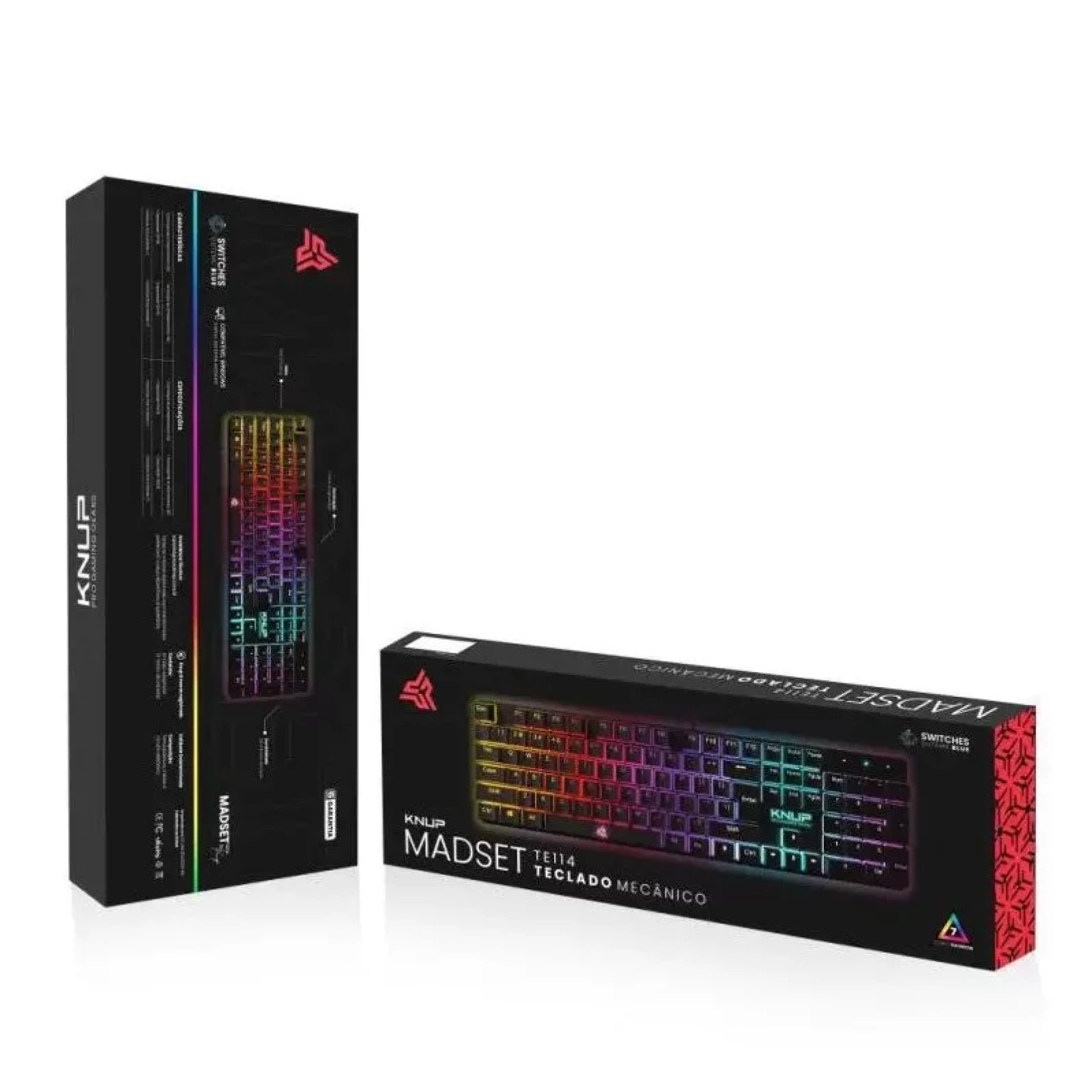 Teclado Gamer. Mecânico Knup Kp-te114 Rgb